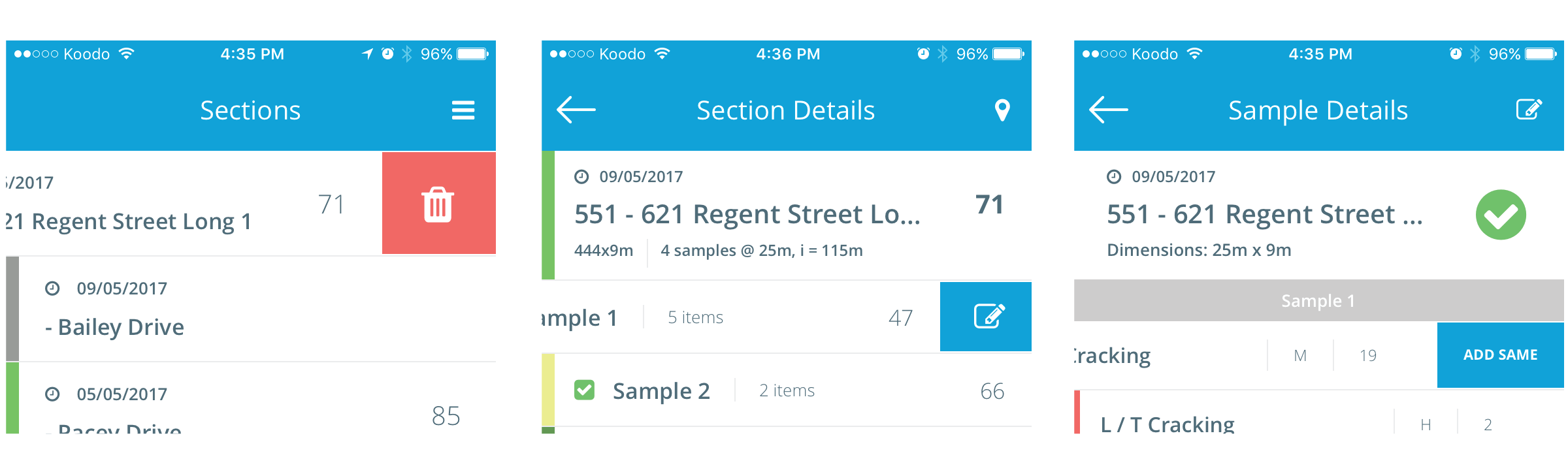 List Swipe Features – TotalPave