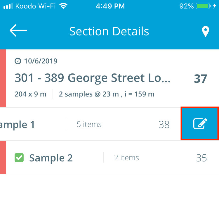 Edit Sample Width – TotalPave
